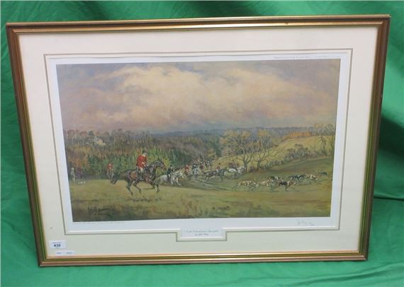 John King | Hunting print signed L/E 118/250 by John King | MutualArt