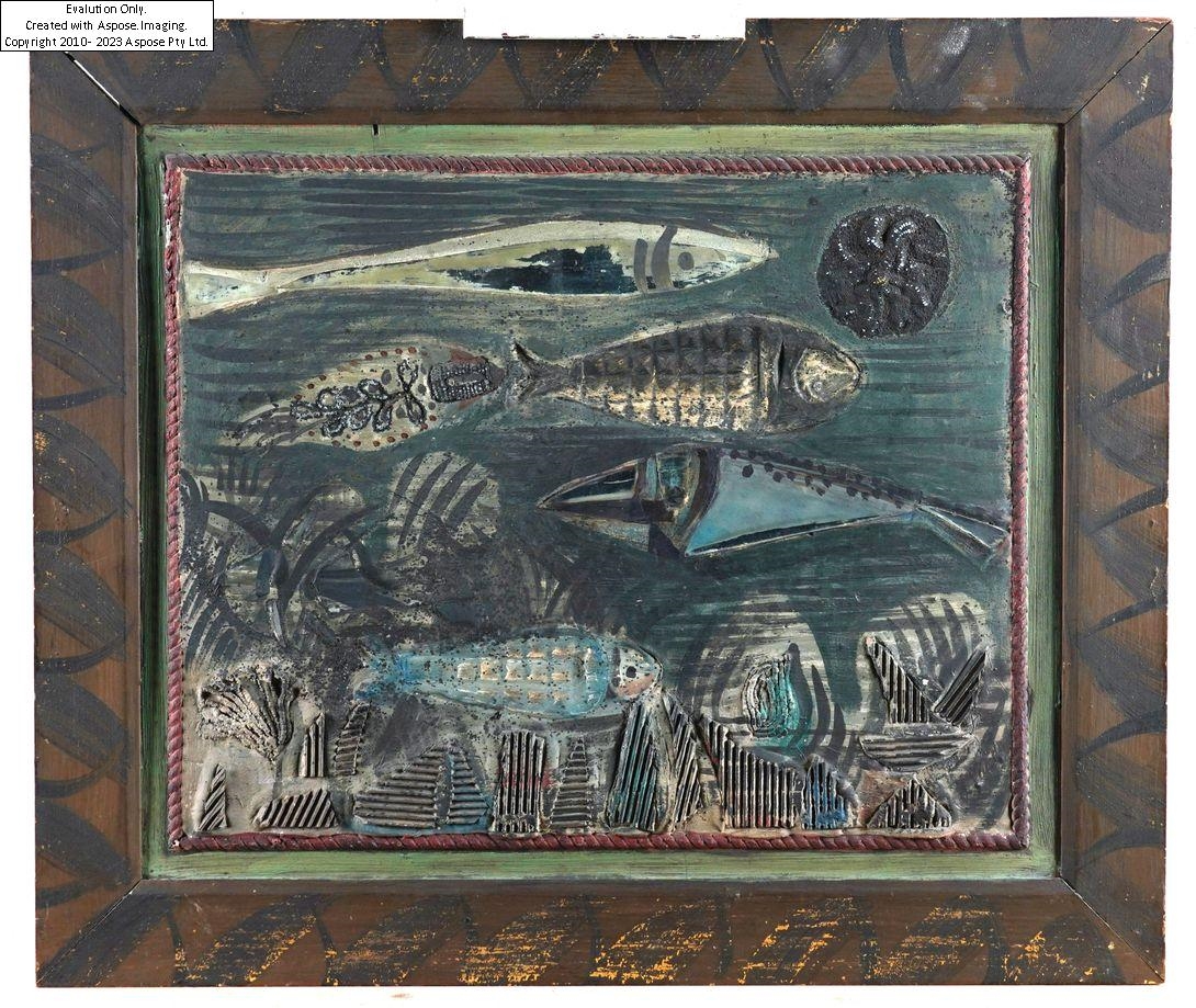 Jean Varda | Fish in underwater scene | MutualArt