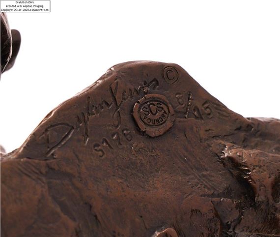 Dylan Lewis | Buffalo head incised | MutualArt