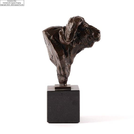 Dylan Lewis | Buffalo head incised | MutualArt