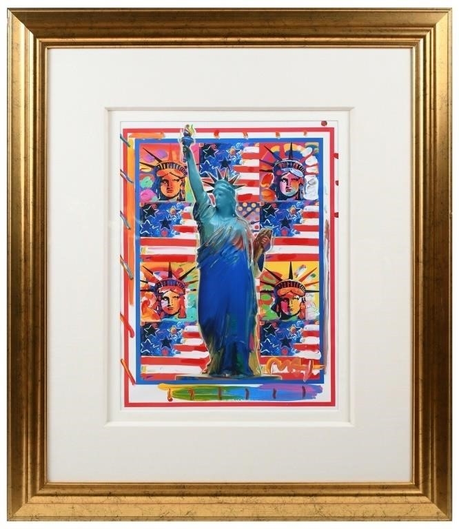 Peter Max | PETER MAX STATUE OF LIBERTY | MutualArt