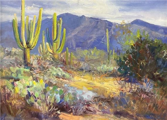 Arline Tinus | ARLINE TINUS O/C SOUTHWEST DESERT | MutualArt