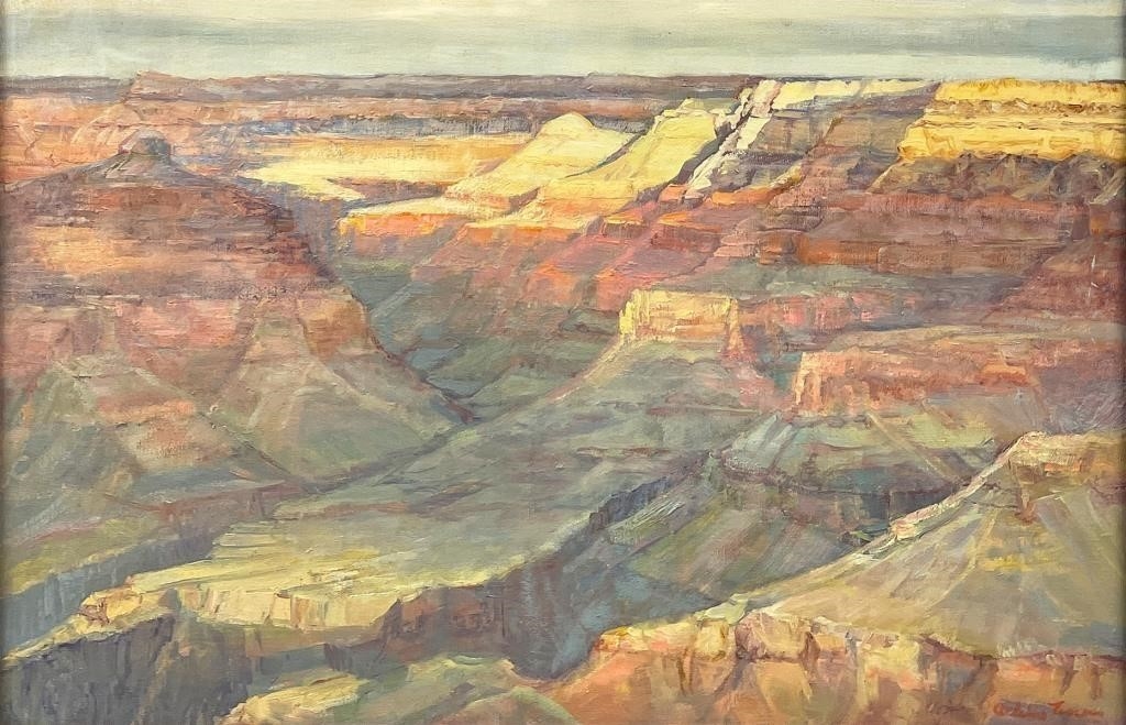 Arline Tinus | ARLINE TINUS O/C PANORAMIC CANYON VIEW | MutualArt