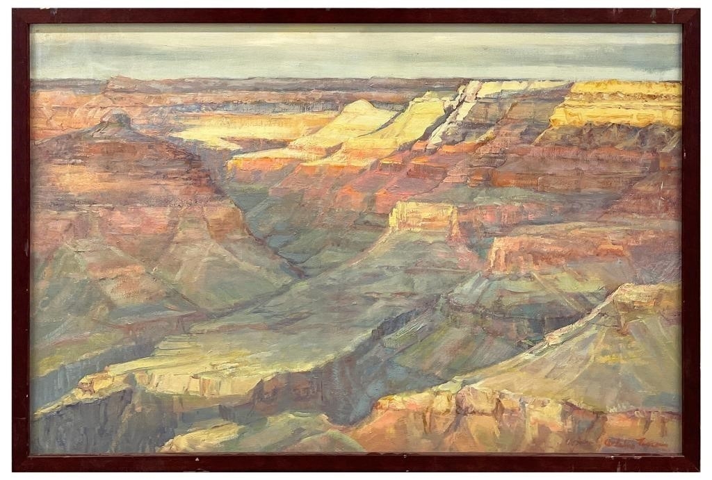 Arline Tinus | ARLINE TINUS O/C PANORAMIC CANYON VIEW | MutualArt