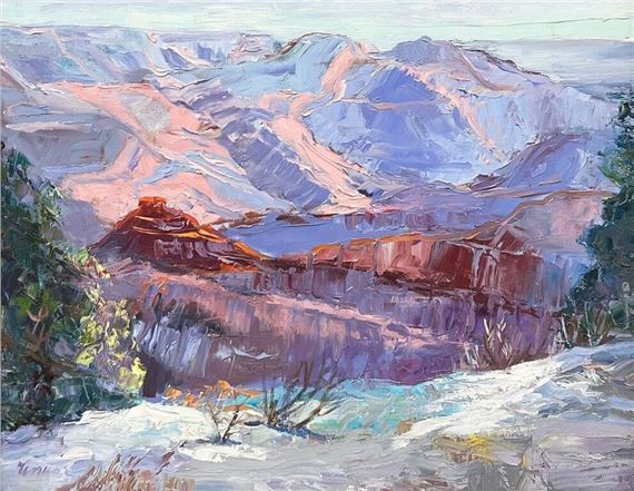 Arline Tinus | ARLINE TINUS O/C WINTER IN THE CANYON | MutualArt