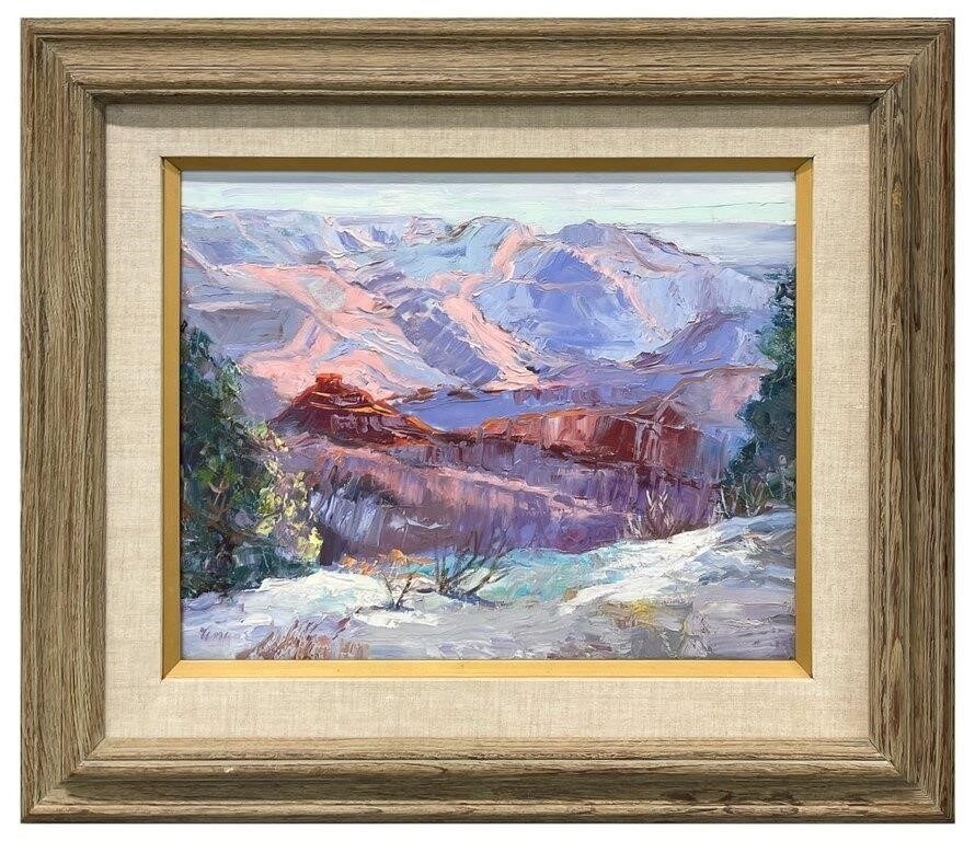 Arline Tinus | ARLINE TINUS O/C WINTER IN THE CANYON | MutualArt