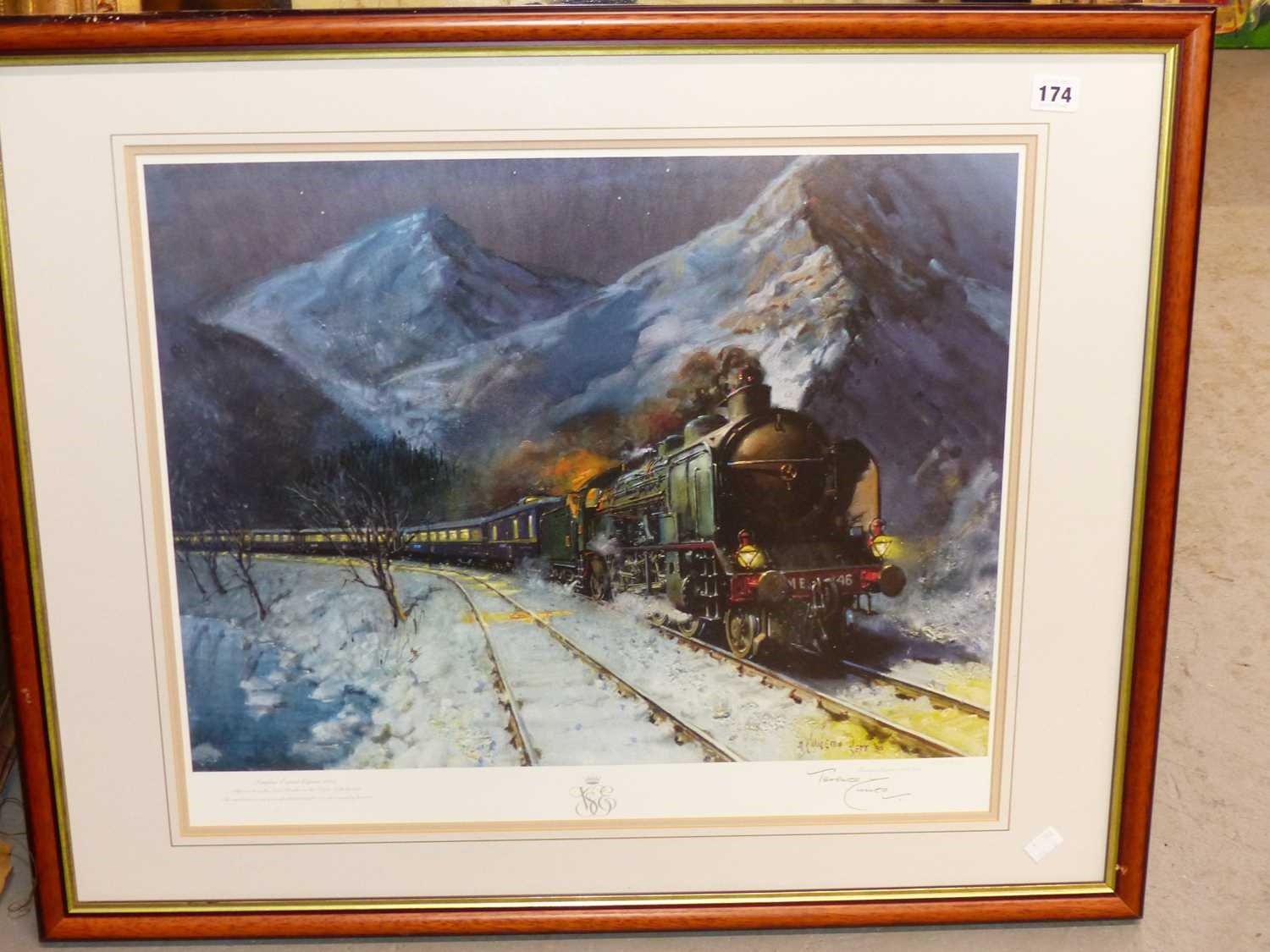 Terence Cuneo | Terence Cuneo. Simpton Orient Express. Pencil signed ...