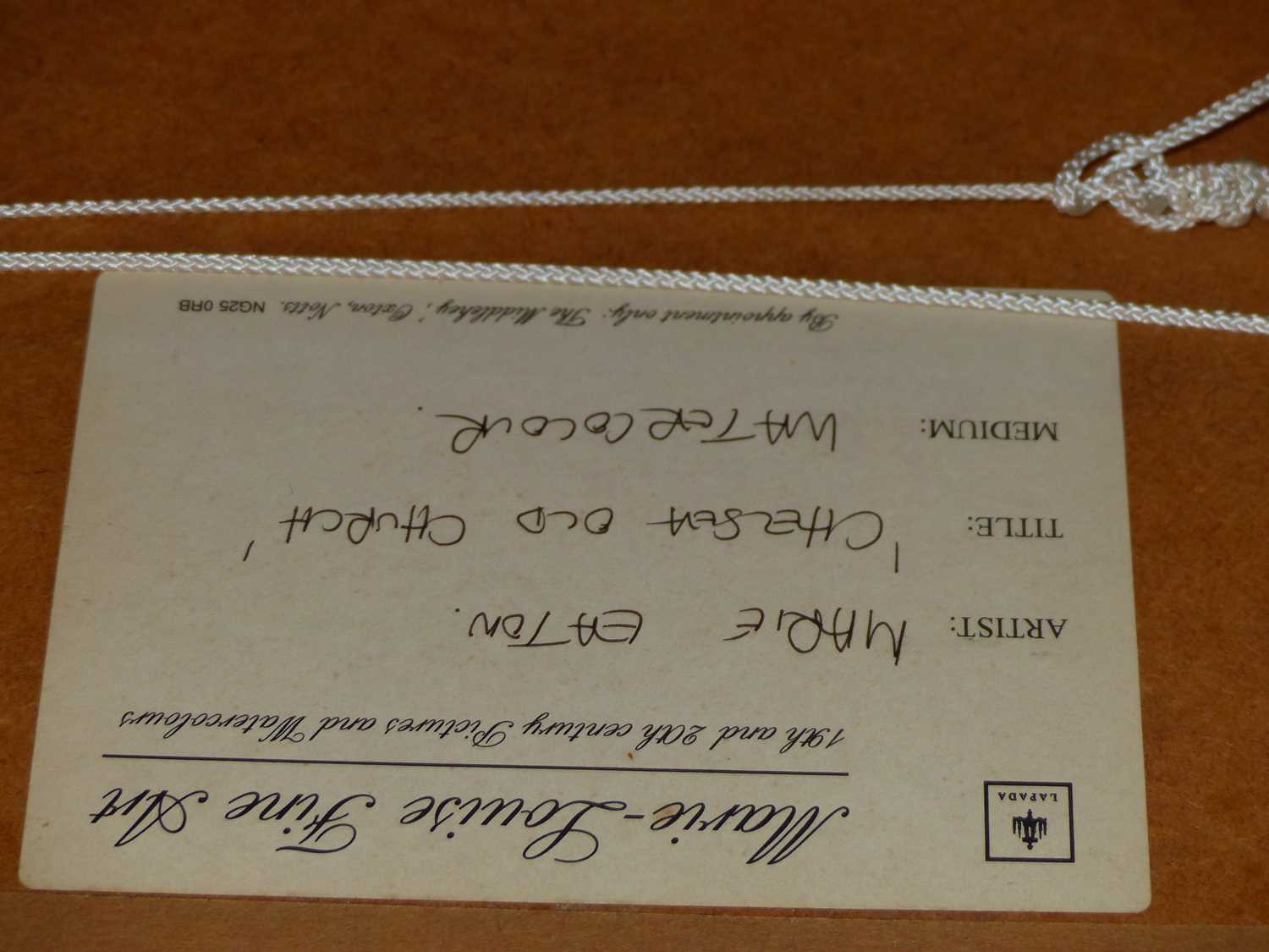 Maria Hampshire Eaton | Maria Eaton (1860-1940). Chelsea Old Church ...