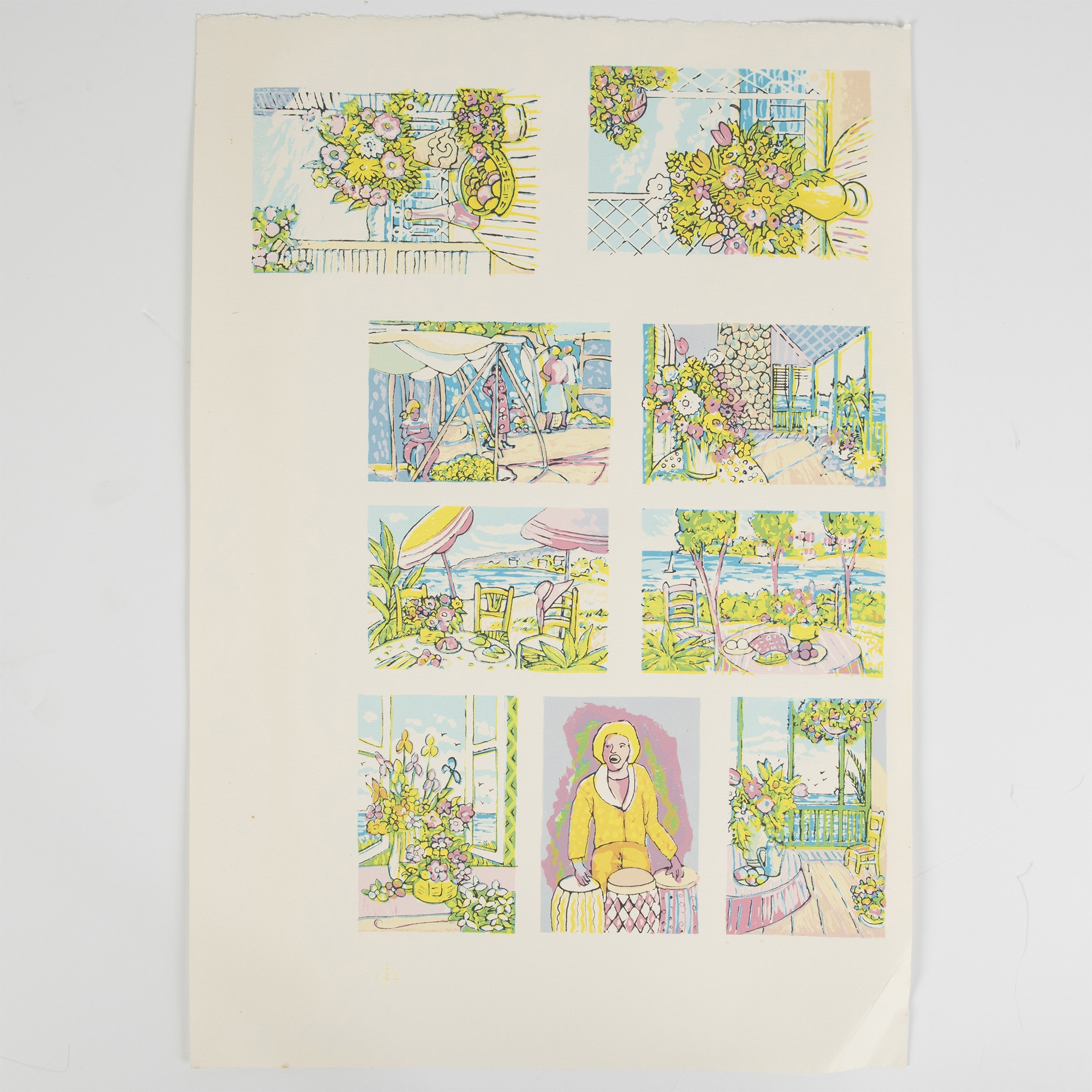 Lloyd Van Pitterson | An original serigraph in colors on paper by ...
