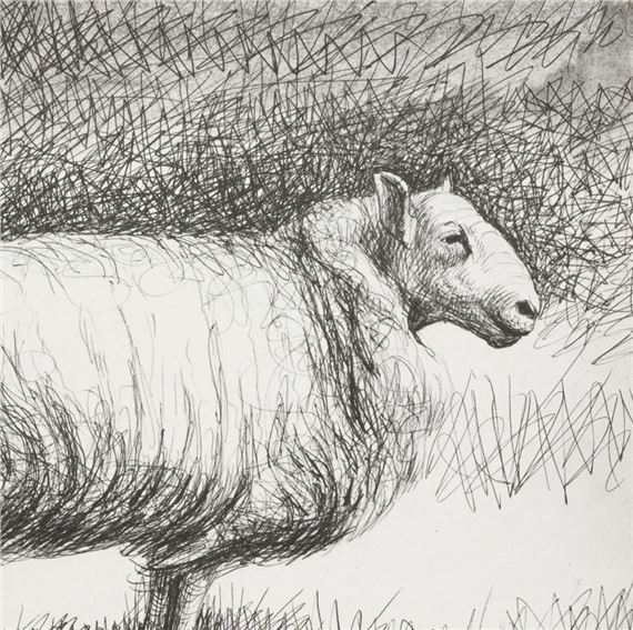 Henry Moore | Untitled - One Sheep | MutualArt