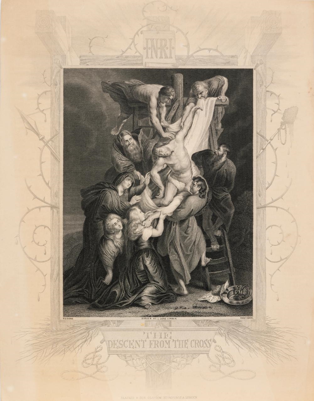 Peter Paul Rubens | The Descent From The Cross With a border Luke Limner (1822-1912) (1861 ...
