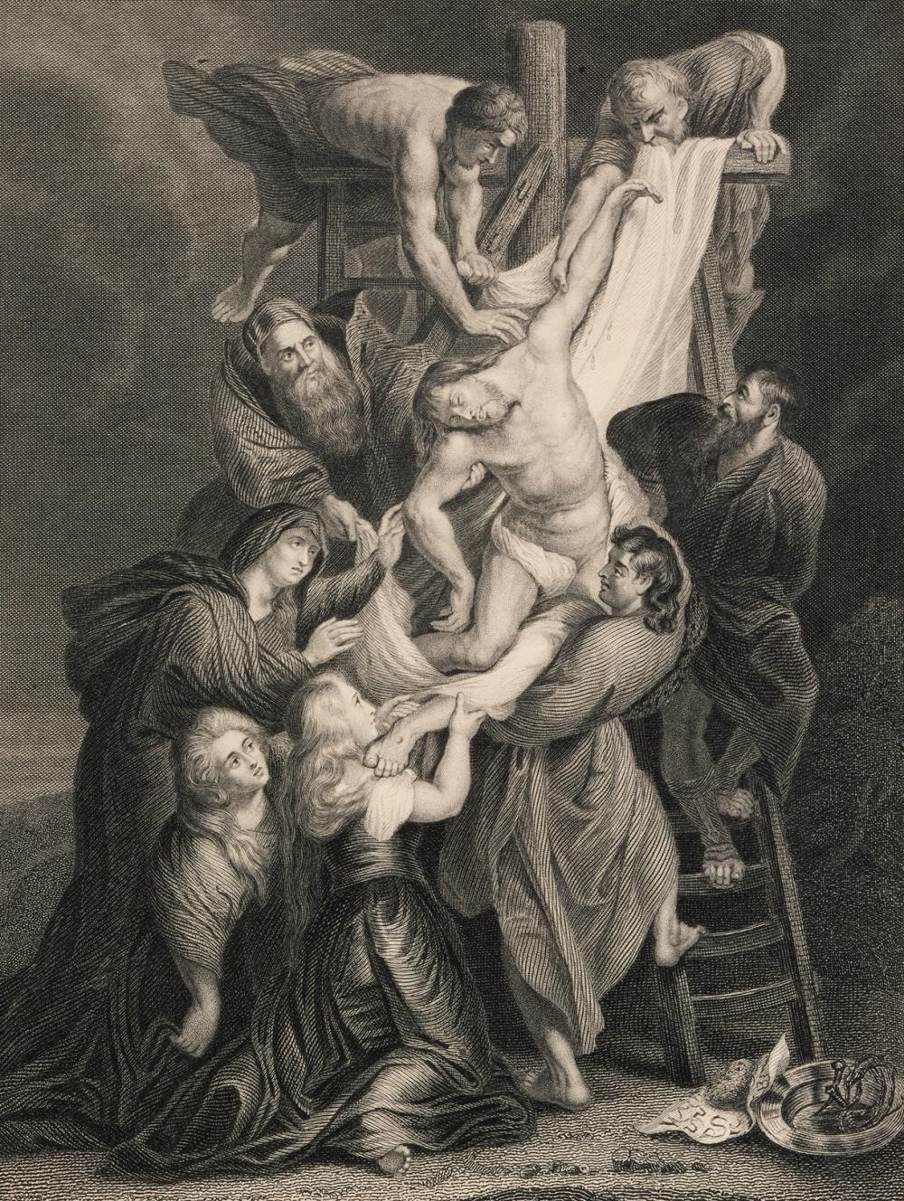 Peter Paul Rubens | The Descent From The Cross With a border Luke Limner (1822-1912) (1861 ...