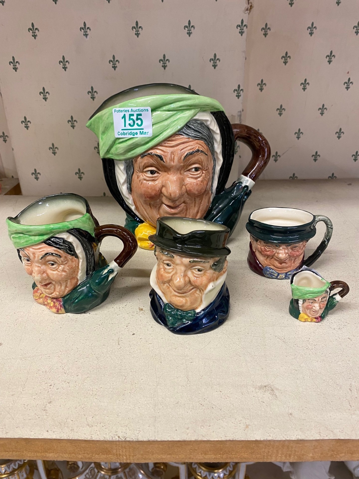 Harry Sales | Royal Doulton, Sairey Gamp Character Jugs in Large, Small ...