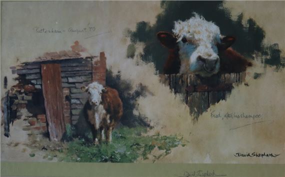 David Shepherd | David Shepherd Fred After His Shampoo A print Signed ...