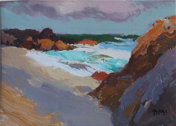 Donald McIntyre | Donald McIntyre Iona Shore No 16 Oil on board ...
