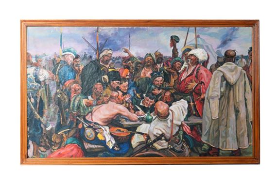 Ilya Repin | Zaporogues Cossacks Writing a Letter to the Sultan of ...