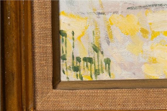 Robert Lambin | Borde de la vesle in winter (1928) | MutualArt