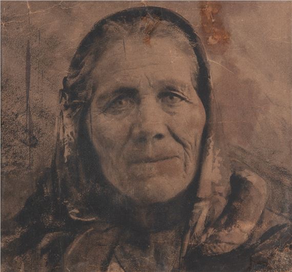 Francesco Paolo Michetti | Ritratto di anziana | MutualArt