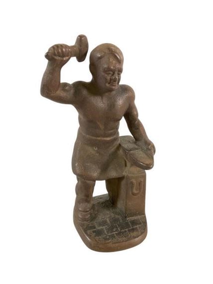 SMITH | Cast Iron Blacksmith Figurine | MutualArt