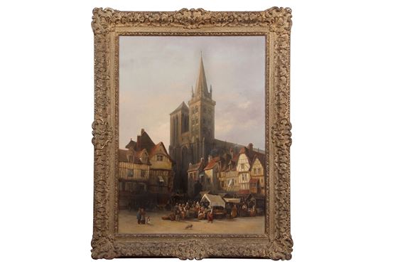 Samuel Prout | The Cathedral at Lisieux, Normandy | MutualArt