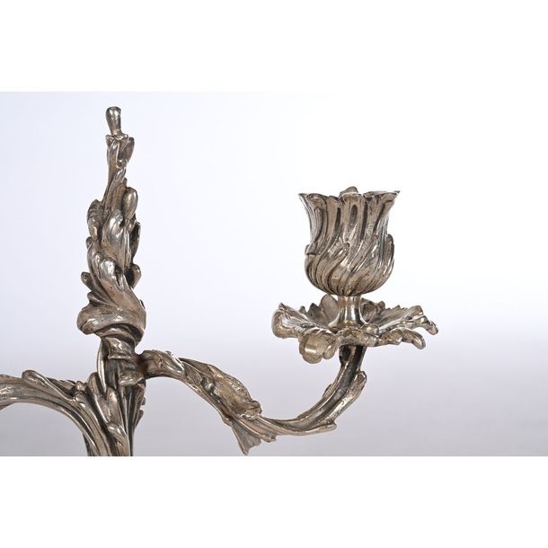 Guido Silvestri | PAIR OF TABLE BOLTS IN THE GOUT LOUIS XV in solid ...