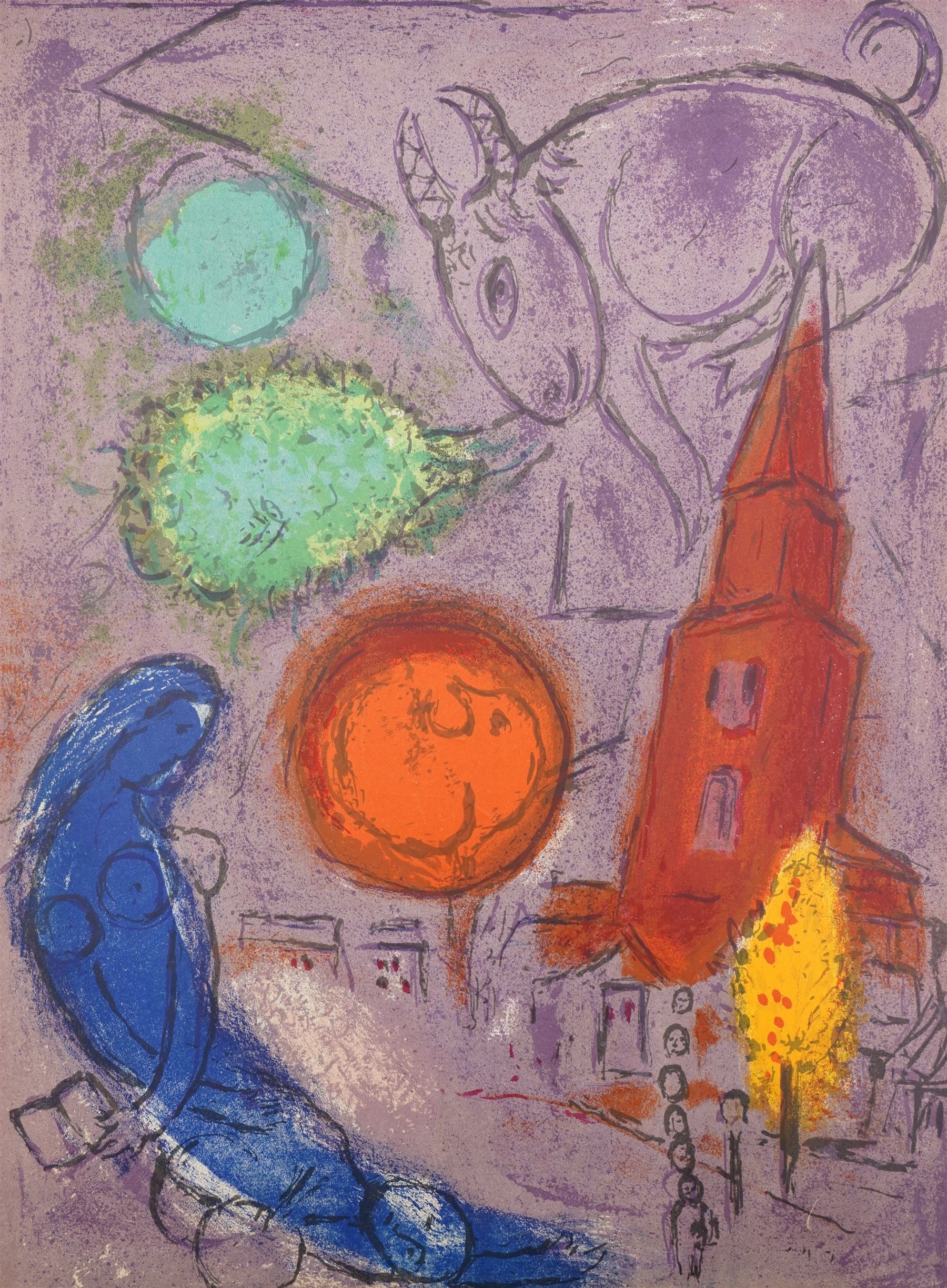 Marc Chagall | 'Saint-Germain-des-Prés' | MutualArt