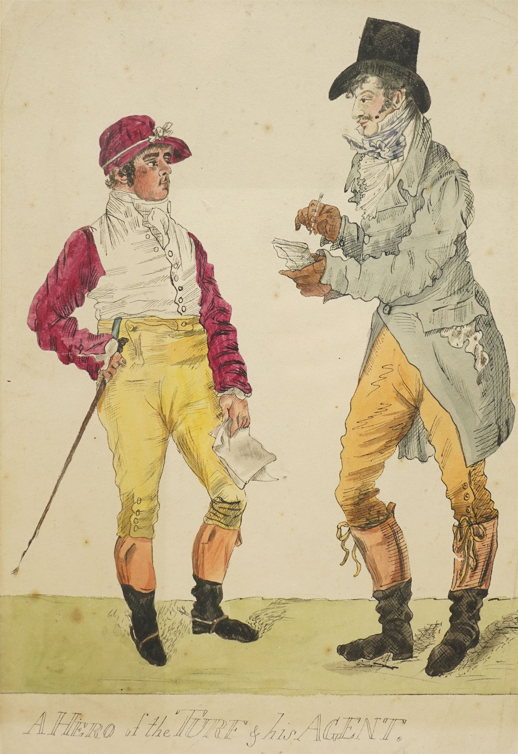 Robert Dighton | 'A Hero of the Turf & his Agent' (Early 19th Century ...