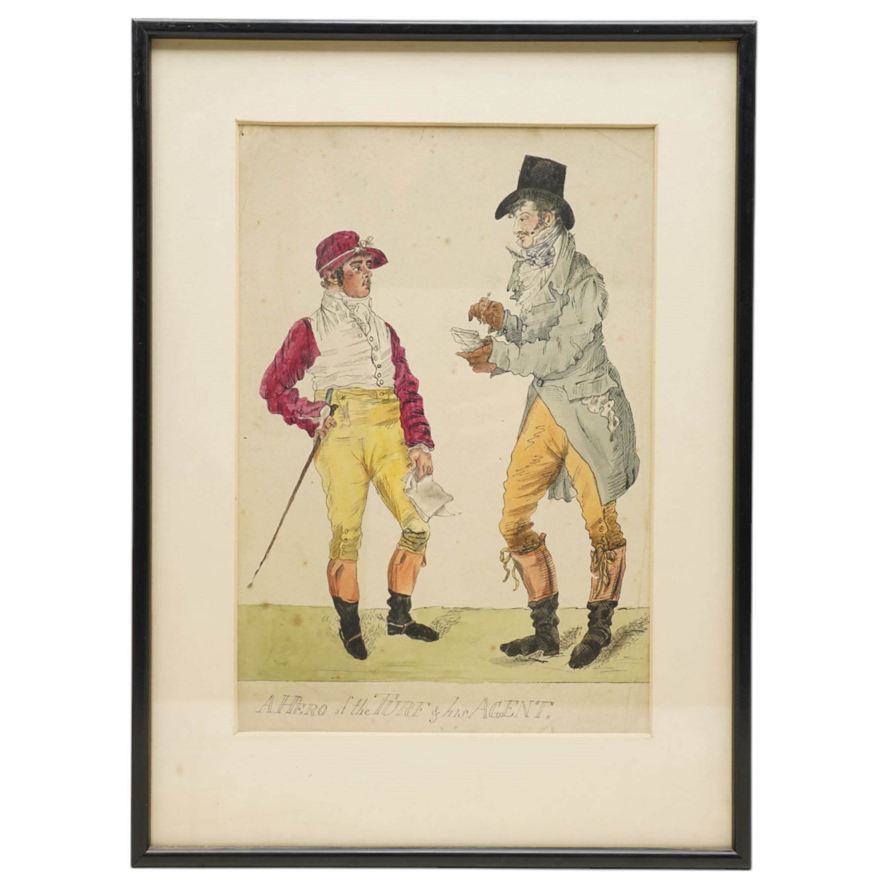 Robert Dighton | 'A Hero of the Turf & his Agent' (Early 19th Century ...