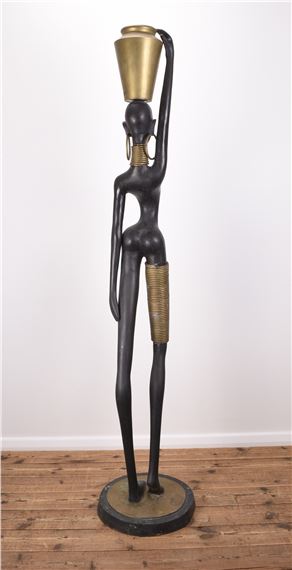 Karl Hagenauer | Bronze sculpture of a Ndebele African woman carrying ...