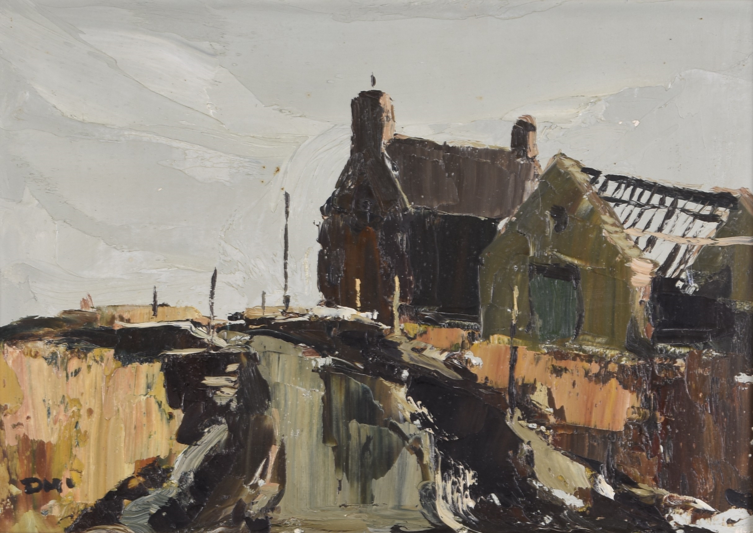 Donald McIntyre | Roofless Barn | MutualArt