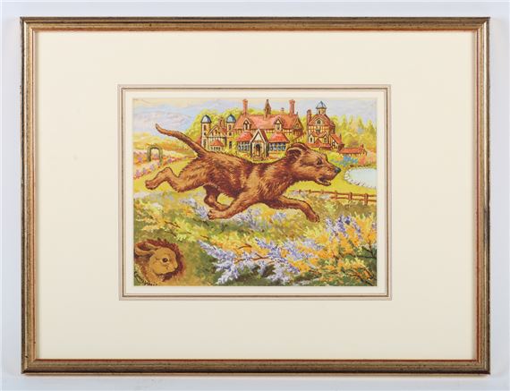 Louis Wain | 1939) - ‘Let the Dog see the Rabbit | MutualArt