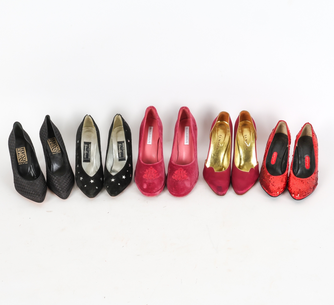 Designer | VINTAGE DESIGNER HEEL SHOE GROUPING | MutualArt
