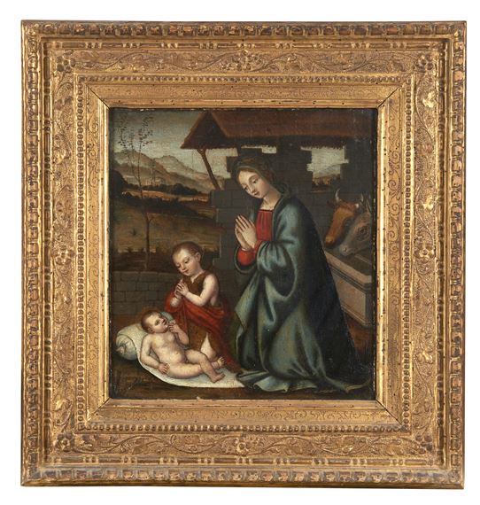 Central Italian School, 16th Century | Adoration of the Christ Child (16th Century) | MutualArt