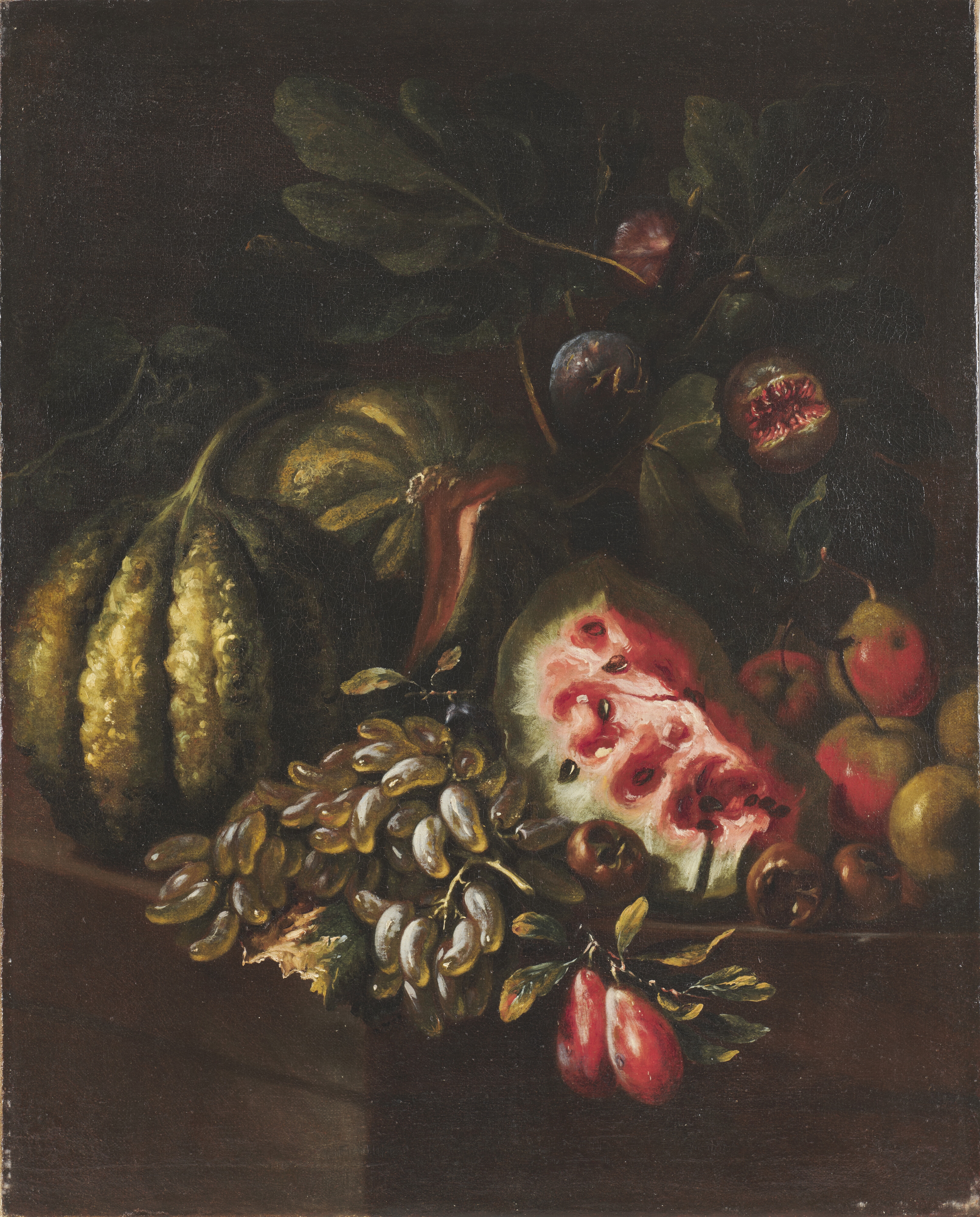 Roman School, 17th Century | Still Life with Watermelon and Melons ...