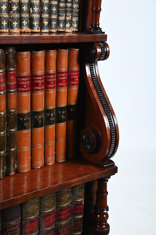 George | A GEORGE IV MAHOGANY AND EBONISED WATERFALL BOOKCASE, CIRCA ...
