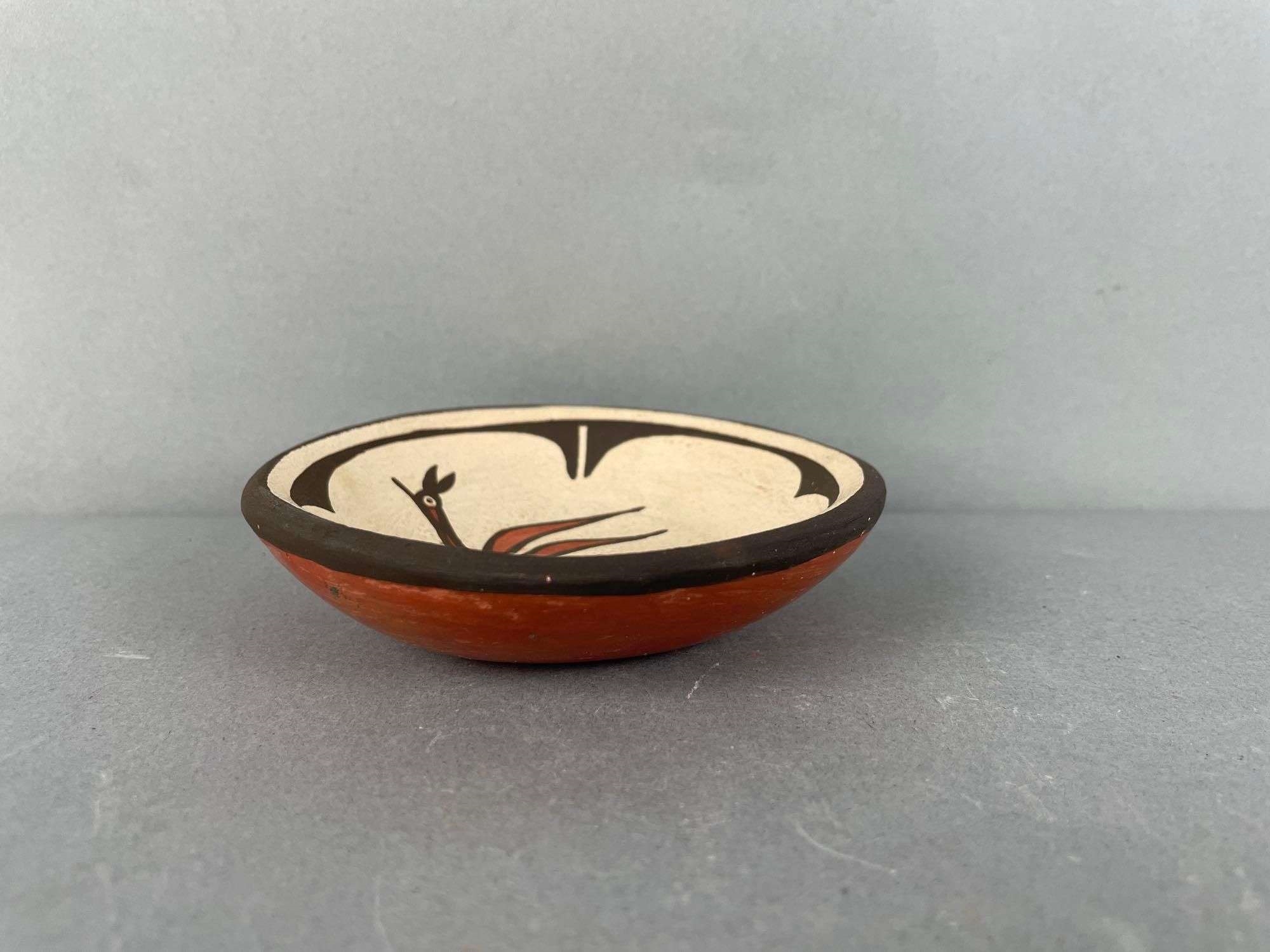 Helen Gachupin | Signed Helen Gachupin Zia Pueblo Roadrunner Pottery ...