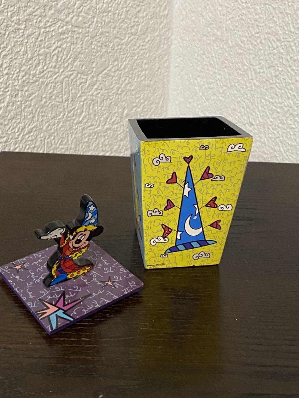 Romero Britto | Romero Britto - Sorcerer Mickey Lidded Box | MutualArt