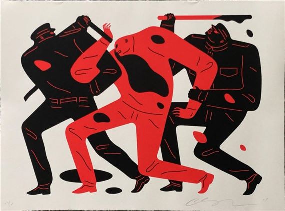 Cleon Peterson | The Disappeared (White) (2019) | MutualArt