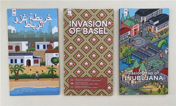 Space Invader | Set of 3 unofficial invasion maps | MutualArt