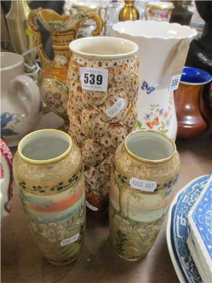 DeVon Stanfield | PAIR OF JAPANESE VASES AND A NEW DEVON VASE | MutualArt