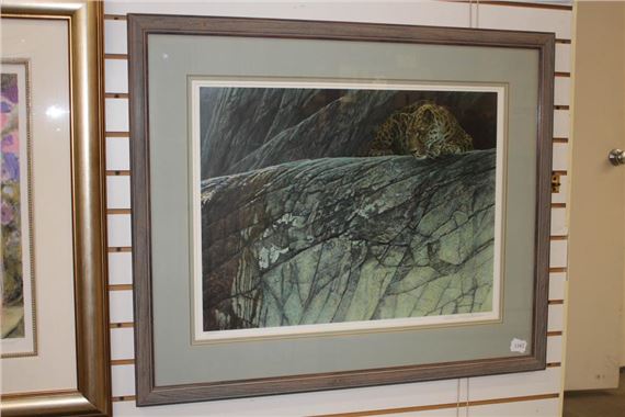 Robert McLellan Bateman | LEOPARD AMBUSH | MutualArt