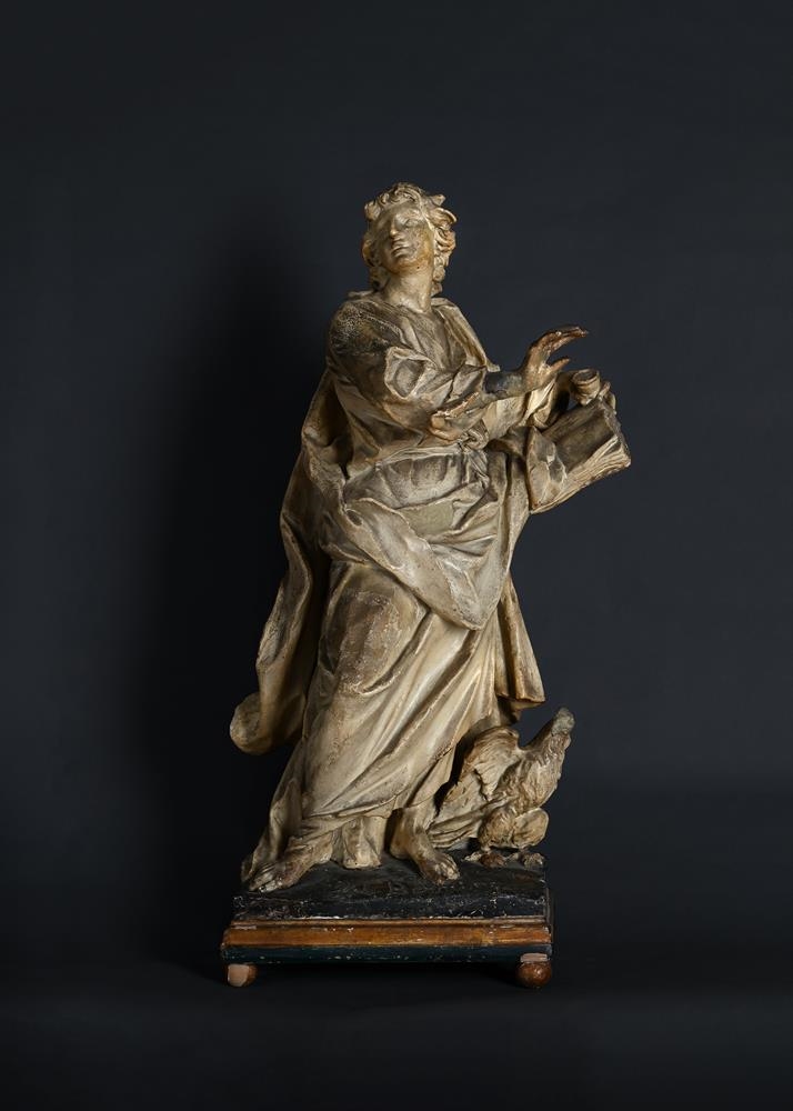 Gian Lorenzo Bernini | AN ITALIAN PAINTED STUCCO FIGURE OF SAINT JOHN ...