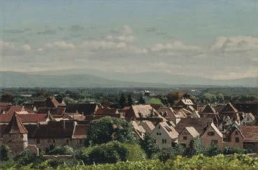 Toshiro Aoki | Village in Alsace | MutualArt