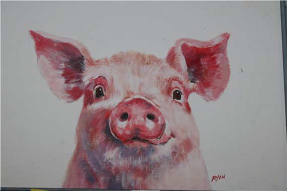 John Ryan | Happy Pig | MutualArt