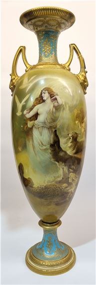 Harry Sales | A TALL ROYAL DOULTON VASE BY FRED HANCOCK | MutualArt