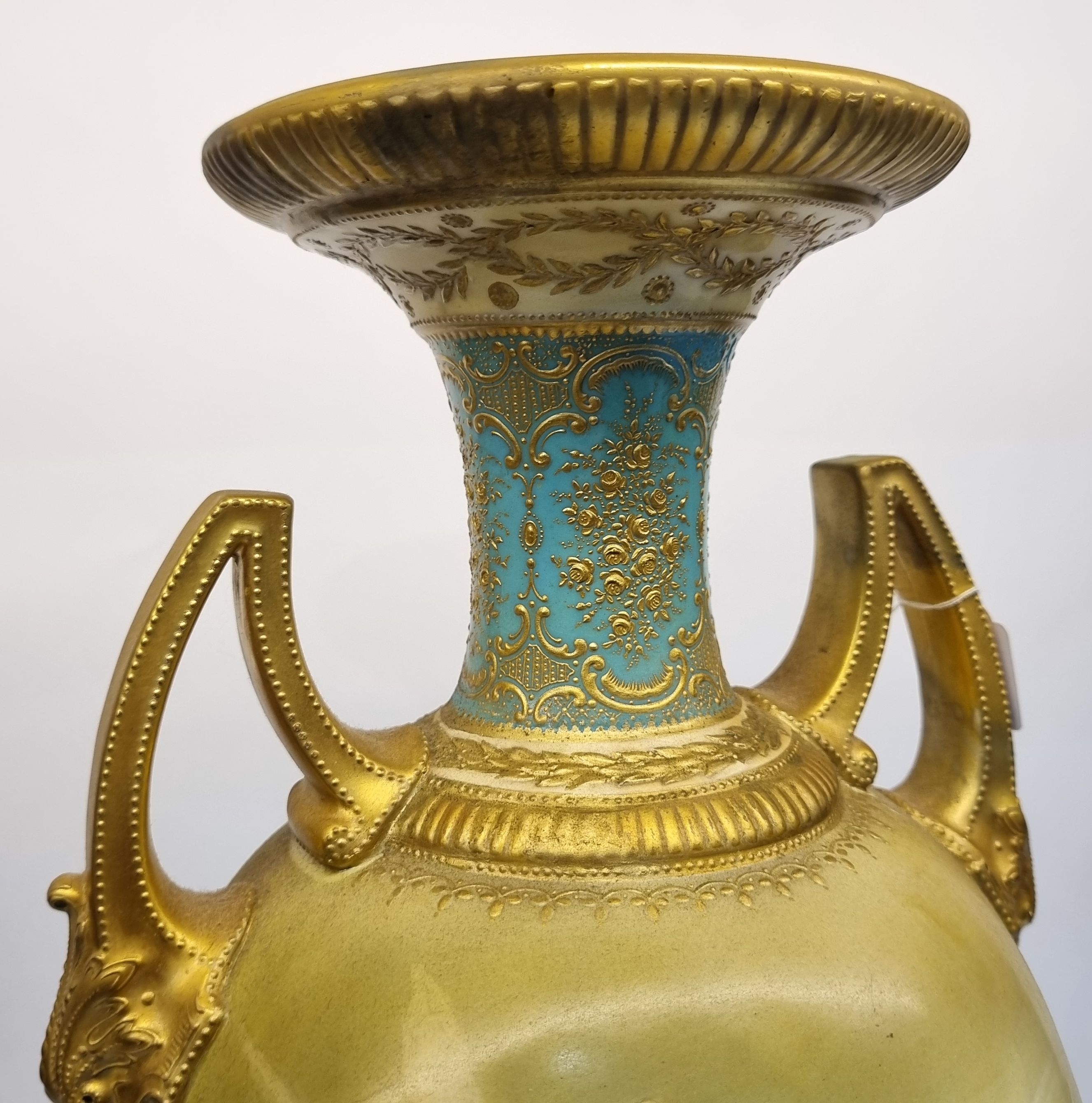 Harry Sales | A TALL ROYAL DOULTON VASE BY FRED HANCOCK | MutualArt