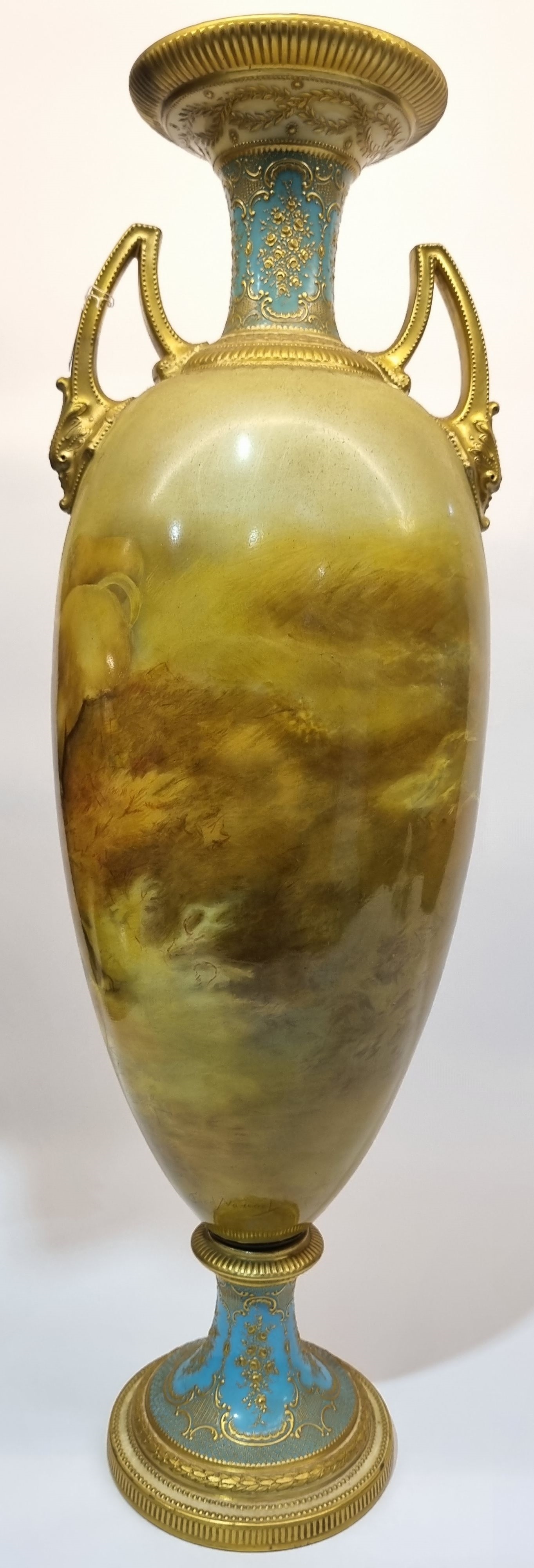 Harry Sales | A TALL ROYAL DOULTON VASE BY FRED HANCOCK | MutualArt