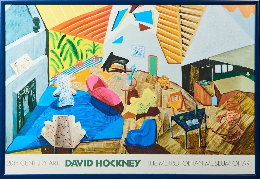 David Hockney | A David Hockney Reproduction Print 'Large Interior, Los ...