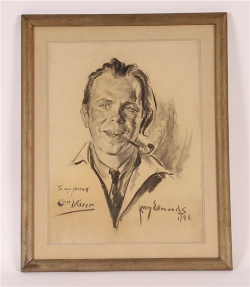 Cor Visser | portrait study of Cor Visser dated 1938 (1938) | MutualArt