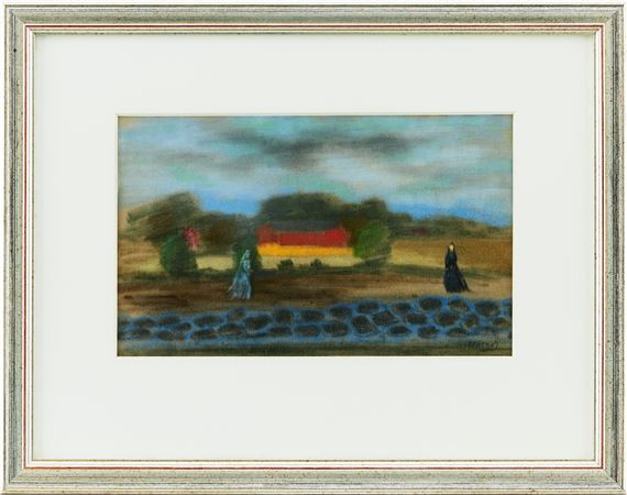 Stellan Mörner | Landskap med figurer | MutualArt